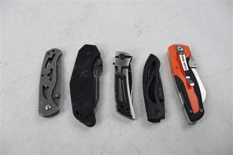 Assorted Knives 5 Pieces Property Room