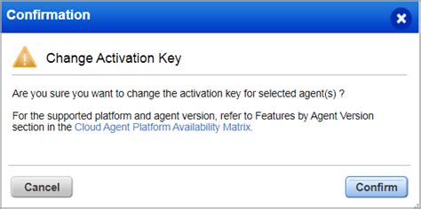 Change Activation Key