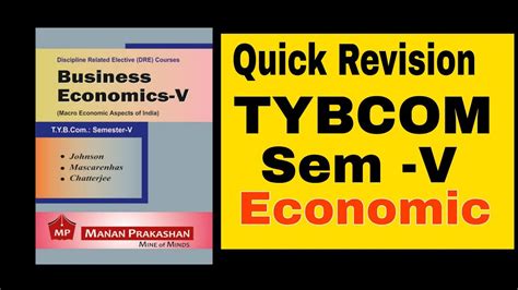 1 Economic Tybcom Sem V Quick Revi By Dinesh Sir Youtube