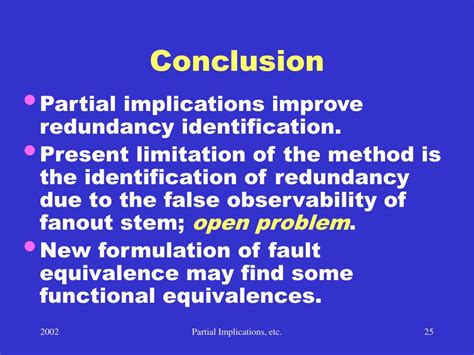 Ppt Using Partial Implications For Redundancy Identification And
