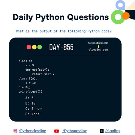 Python Coding Challenge Day 855 What Is The Output Of The Following