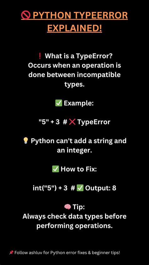 Typeerror In Python What Why And How To Fix In 2025 Learning