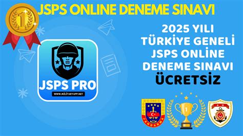 2025 Yılı Jsps Online Deneme Sınavı ücretsiz Jsps Pro