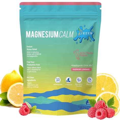 Dezen Calm Magnesium Powdered Drink Mix 20 Packets