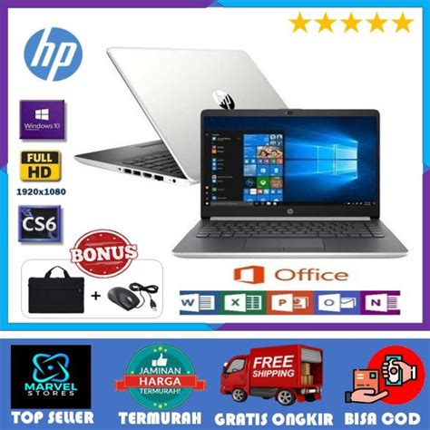 TERMURAH LAPTOP HP INTEL CELERON RAM GB SSD GB Inch Win BONUS MOUSE TAS