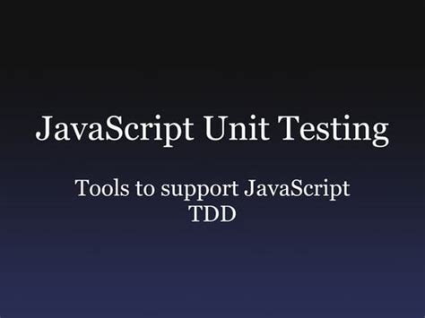 Auto Integration Testing Ppt