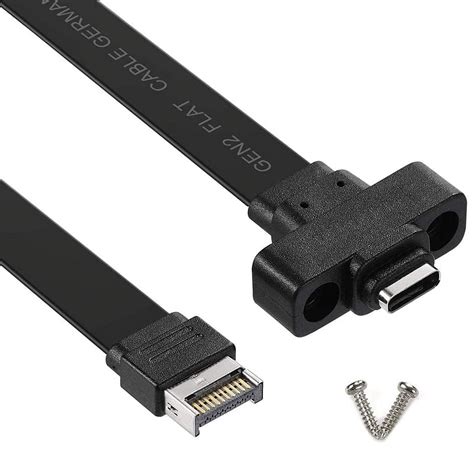 USB 3 1 Front Panel Type E To Type C Extension Cable Gen 2 10 Gbit S Internal Adapter Cable