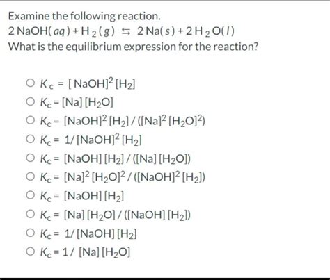 Solved General Chemistry For Engineers Lesson Chemical Equilibrium