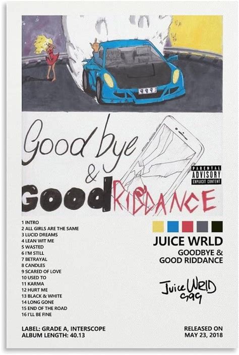 Goodbye And Good Riddance Album Cover Poster For Bedroom Aesthetic Canvas