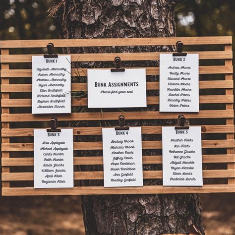 Table Assignment Etsy