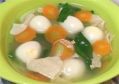 Resep Sup Telur Puyuh Oleh Titih Widyastuti Cookpad
