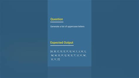 Python Interview Questions List Comprehension Video 7tjpython Python Tutorjoes Youtube