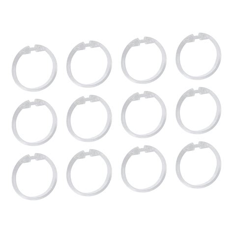 Кольца для штор Fora пластиковые прозрачные 12 шт К13 — купить в