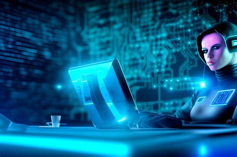 Premium AI Image AI Image Of The Cyber Crime Hacker In Silhouetted And Disguised Breaking Into
