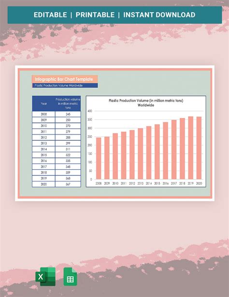 Timeline Infographic Chart Template Excel Word Apple Numbers Apple