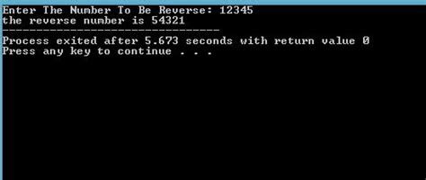 Write A Program To Print A Reverse Order Of Any Number Using Loop
