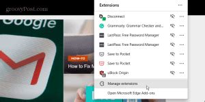 How To Update All Microsoft Edge Extensions At Once