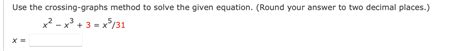 solved use the crossing graphs method to solve the given