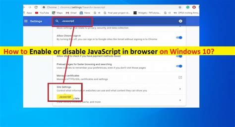 How To Enable Or Disable JavaScript In Browser Easy Guide Techs Gizmos