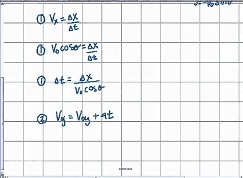 Physics 2d Kinematics Deriving The Range Equation Youtube
