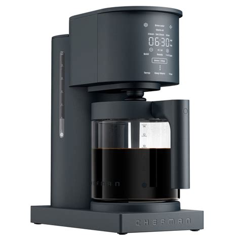 Chefman Caffeinator Drip 14 Cup Programmable Coffee Maker Black Same