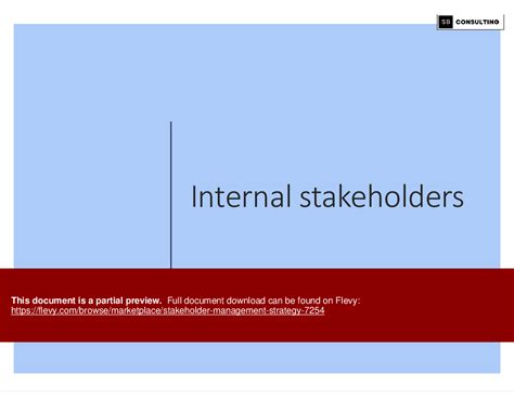 Stakeholder Management Strategy Ppt Slide Deck