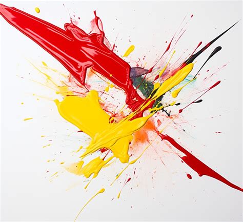 추상적인 흰색 배경 위에 페인트 노란색 누끼 단순 배경 일러스트 및 사진 무료 다운로드 Pngtree