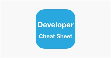 ‎app Store 上的 Developer Cheat Sheets And Ios”