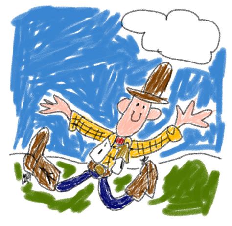Toy Story Look And Find Woody Running Drawing By Trustamann On Deviantart
