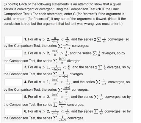 solved 6 points each of the following statements is an