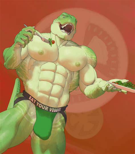 Rule 34 Abs Anthro Biceps Big Latissimus Dorsi Big Pecs Bulge Clothed Clothing Cutlery