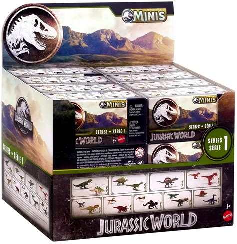 Jurassic World Minis 2024 Series 1 Mystery Box 24 Packs Mattel Toywiz