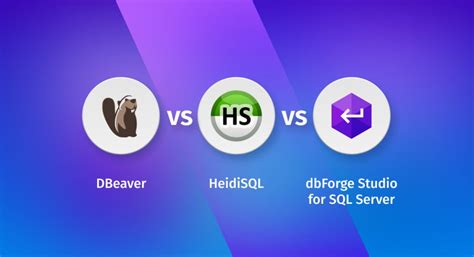 DBeaver Vs HeidiSQL Vs DbForge Studio Complete Comparison