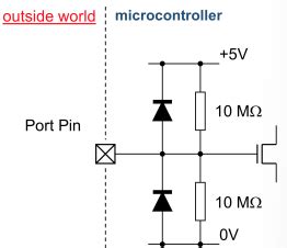 Week Creating A Microcontroller Transistor Implementation Of GPIO Electrical