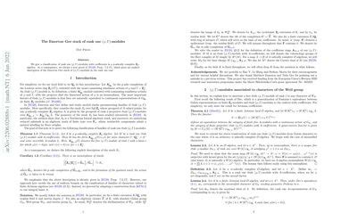The Emerton Gee stack of rank one varphi Γ modules Papers With Code