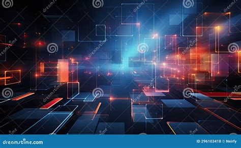 Abstract Digital Background Data Flow Concept Stock Illustration Illustration Of Blue