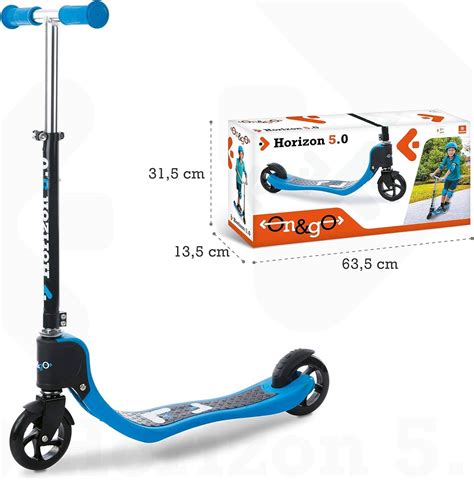Mondo On & Go Scooter 2-Wheel Horizon 5.0 - Blue, 28565, Mondo On&Go ...