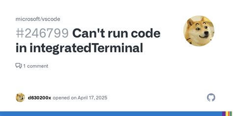 Can T Run Code In IntegratedTerminal Issue Microsoft Vscode GitHub