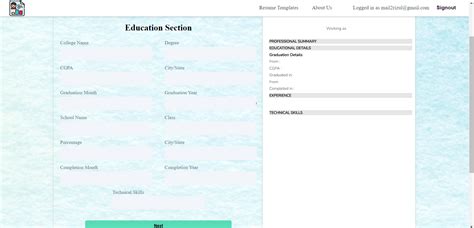 GitHub Rizul2108 React Resume Builder This Is A Web App Created Using React And Using