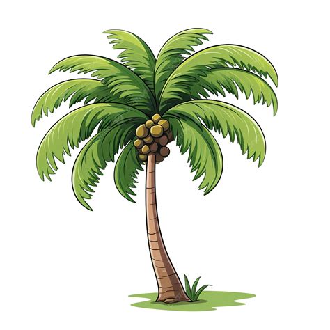 شجرة النخيل الكرتون شجرة كف نخلة Png صورة للتحميل مجانا