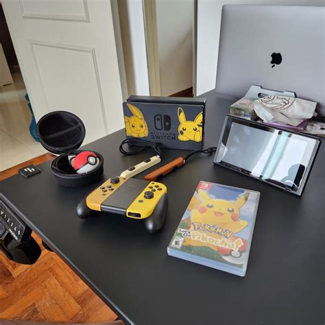 Nintendo Switch Lets Go Pikachu Version Video Gaming Video Game