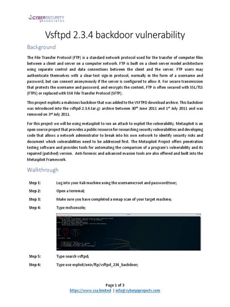 Vsftpd Download Free Pdf File Transfer Protocol Internet Protocols