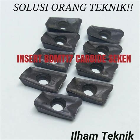 Jual Insert Bdmt 17 Carbide Seken Atau Mata Holder Atau Pisau Bubut