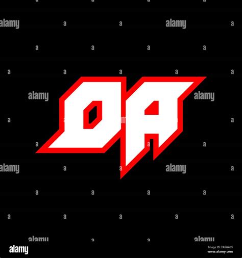 Da Logo Design Initial Da Letter Design With Sci Fi Style Da Logo For Game Esport Technology
