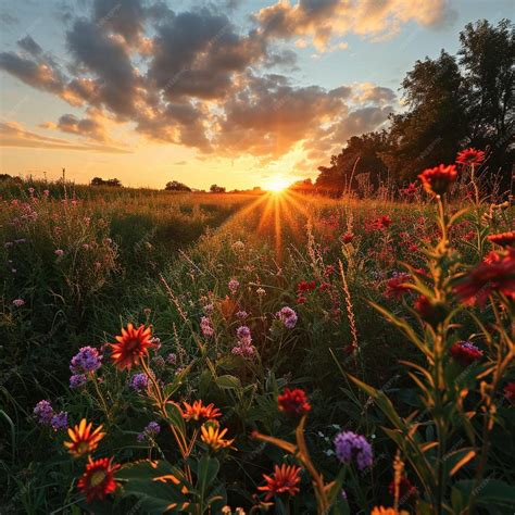 Premium Photo Warmth Unleashed Summer Landscape Photo