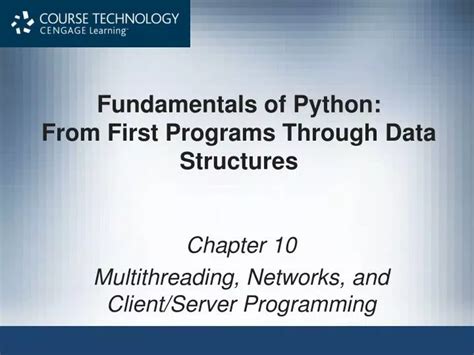 Ppt Fundamentals Of Python From First Programs Through Data