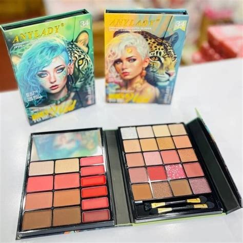 خرید و قیمت پالت سایه آنیلیدی طرح ببر و دختر سایز بزرگ چندکاره2عدد براش