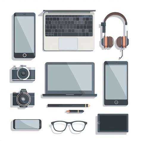 A Collection Of Electronic Devices Including A Laptop A Pen And A Pen