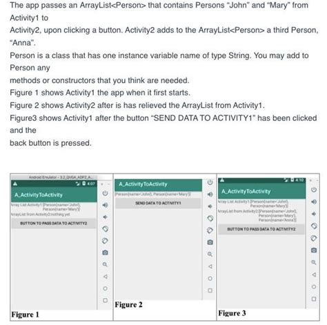 solved the app passes an arraylist that contains