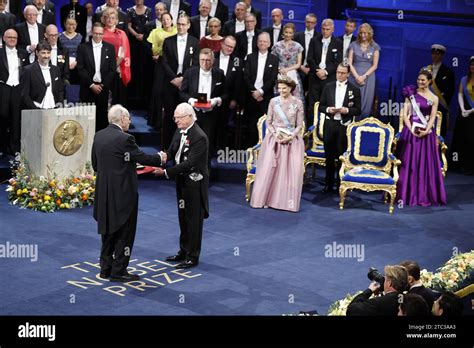 Nobel Laureate In Chemistry Louis E Brus Receives The Award From King Carl Gustaf At The Nobel